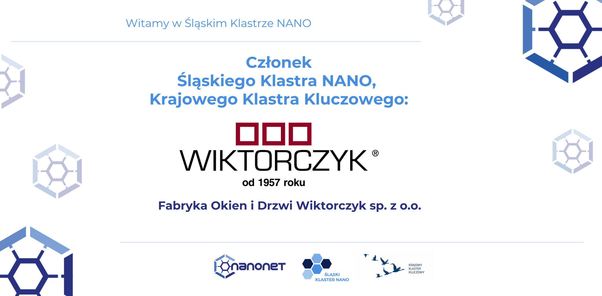 Fabryka Okien i Drzwi Wiktorczyk sp. z o.o. nowym Członkiem Śląskiego ...